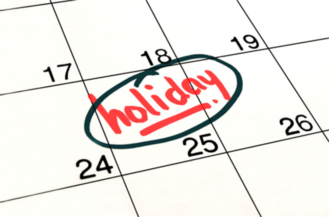 Holiday Schedule - Sampson County Government
