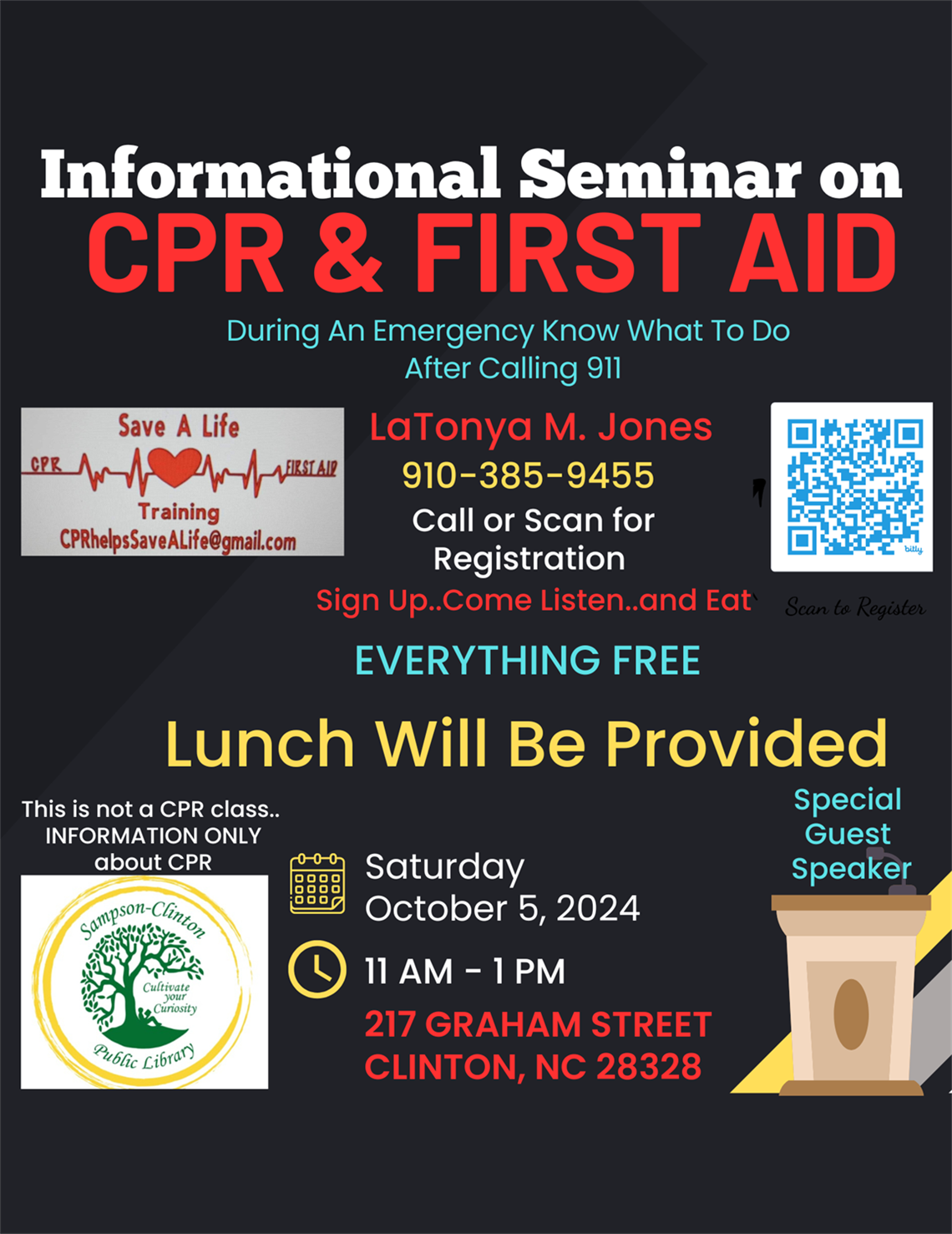 CPR & First Aid Informational Seminar - Sampson County Government