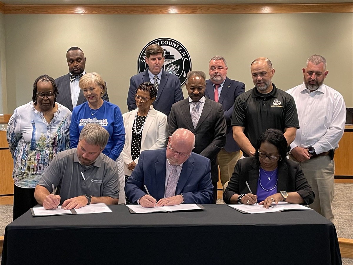 Signing Ceremony for the Public School Funding Formula - Sampson County ...